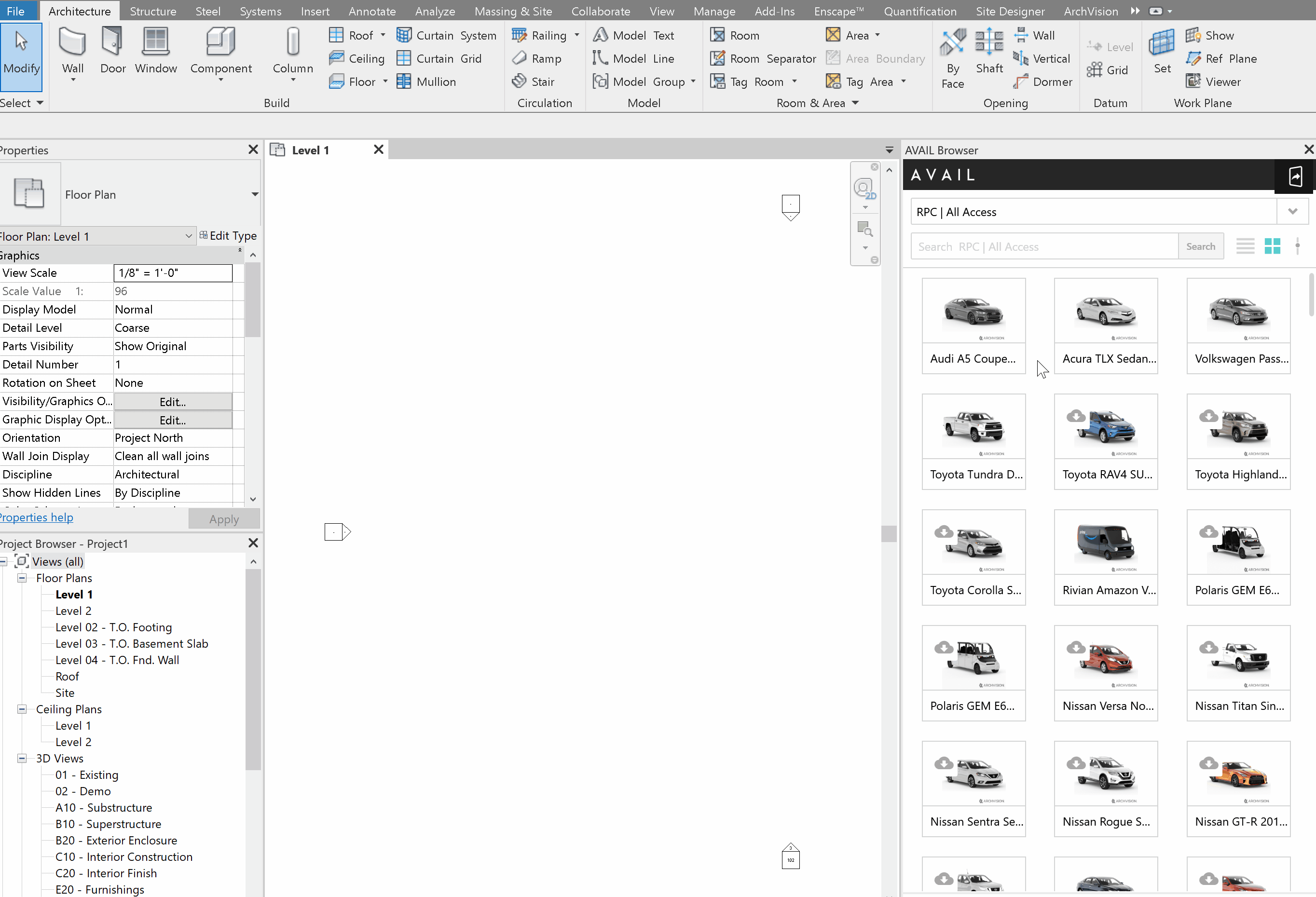 ArchVision RPC for Revit - Quick Start